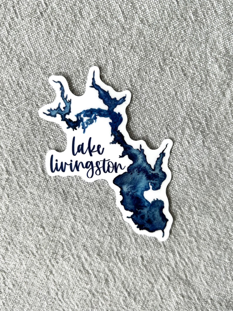 Lake Livingston Sticker: Texas Lake Art - Etsy