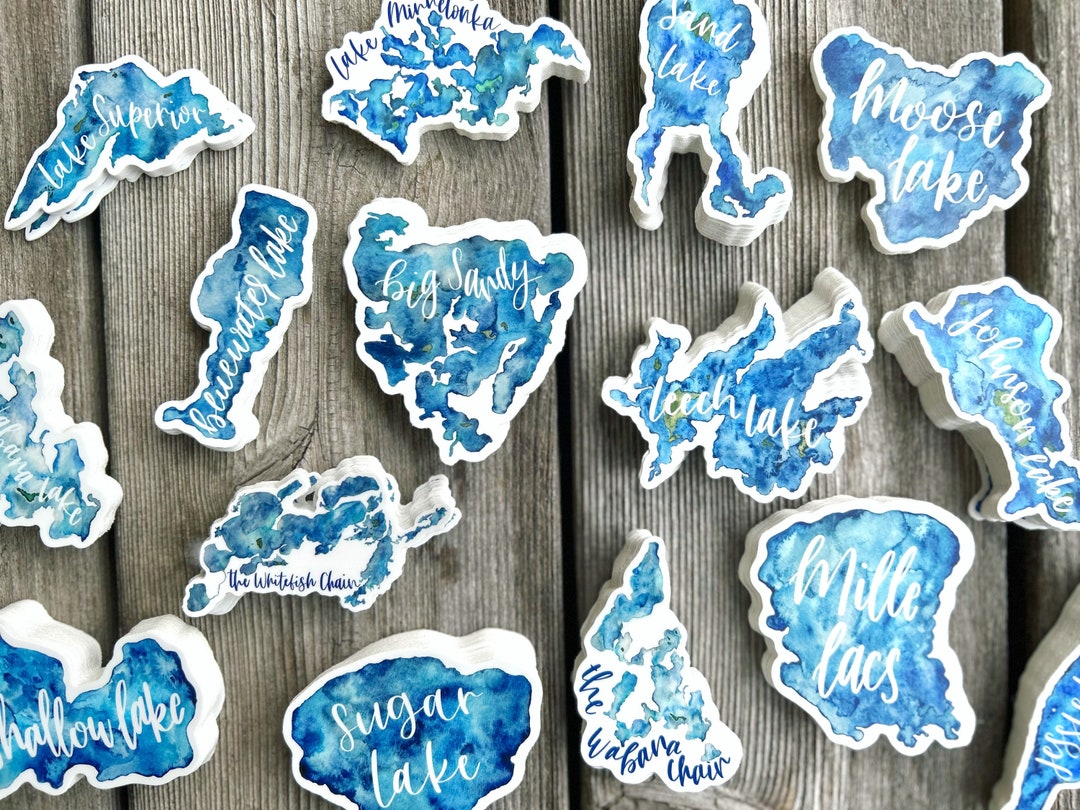 10 CUSTOM Lake Stickers | CUSTOM Lake Decals | Lake Life | Lake Lovers ...