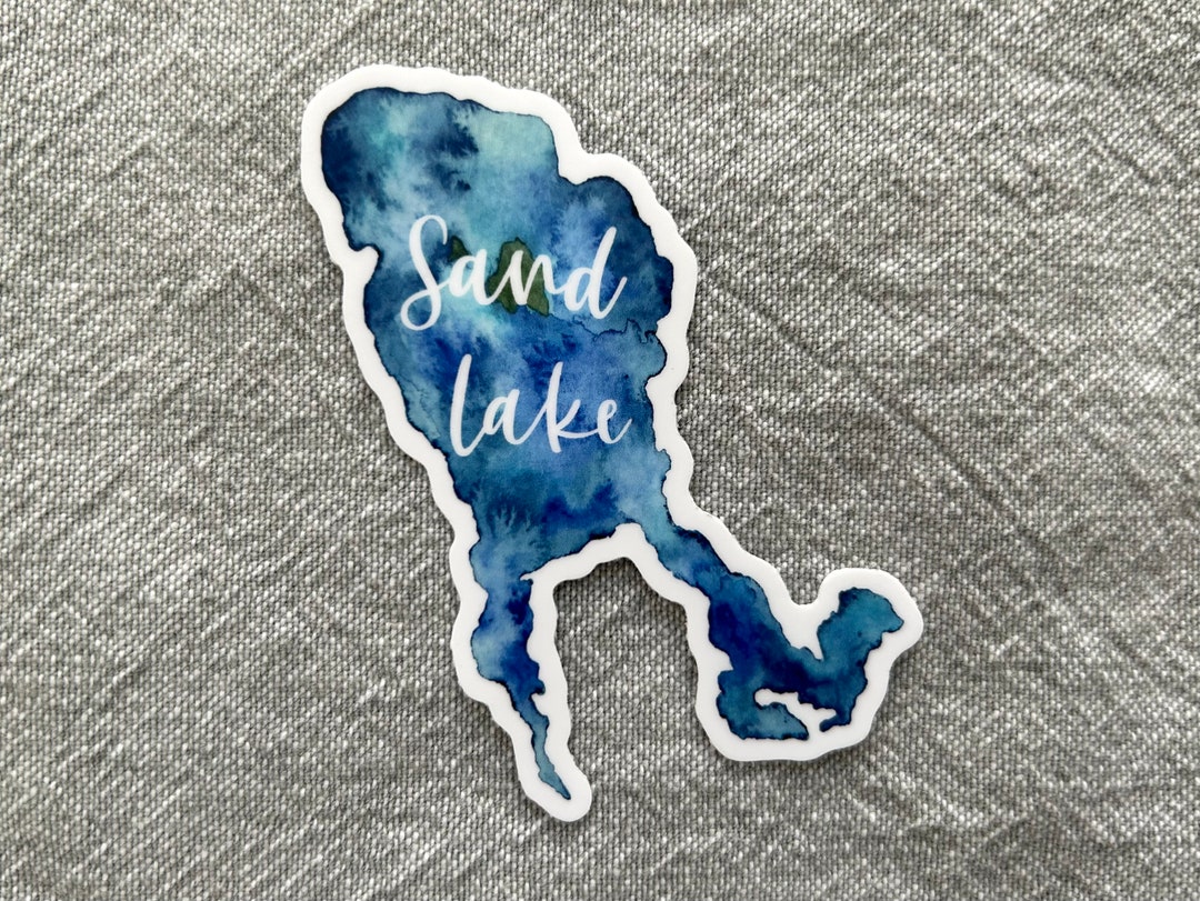 Sand Lake Sticker Sand Lake Decal Sand Lake Map Squaw - Etsy