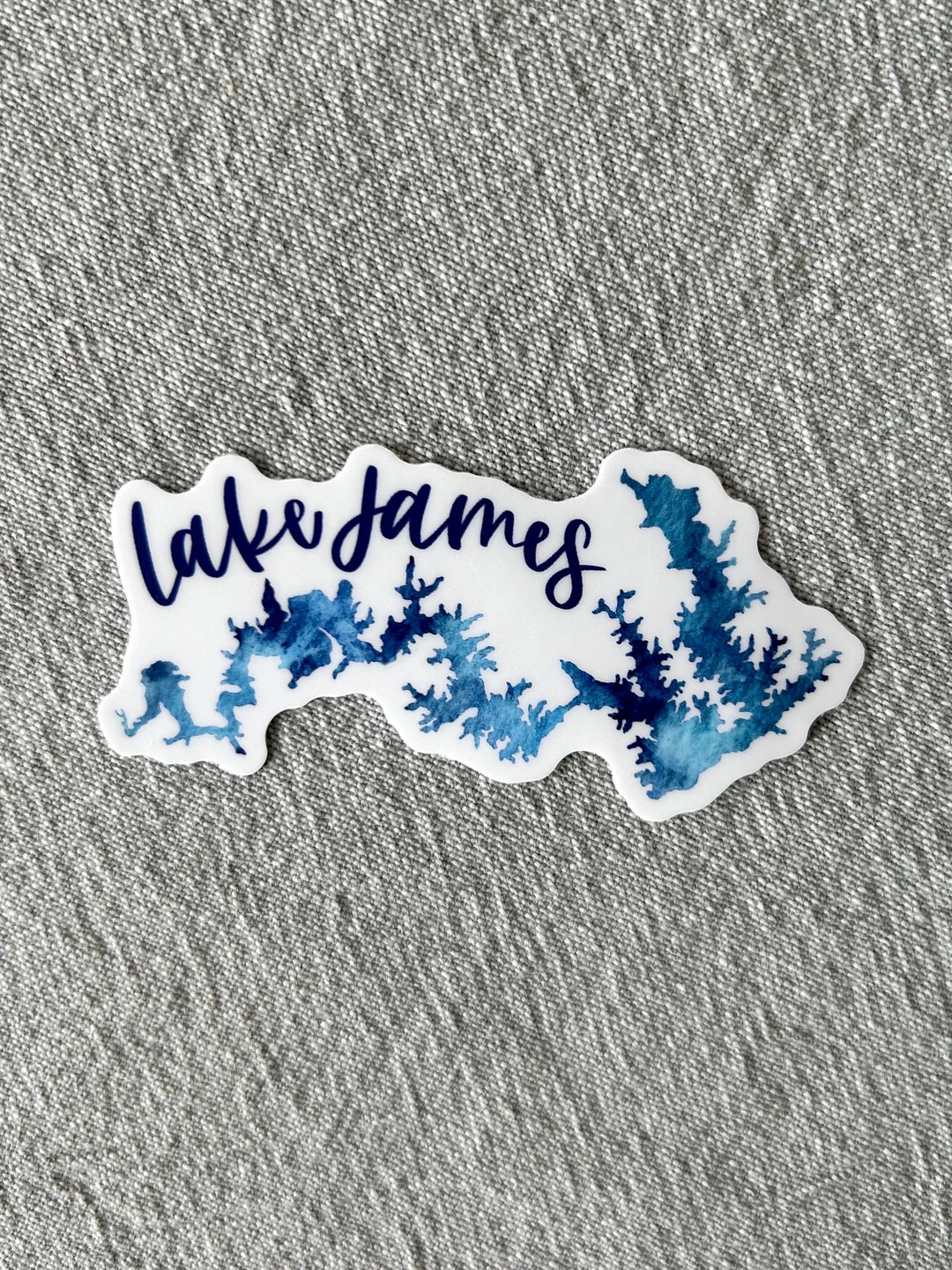 Lake James North Carolina Sticker: Waterproof Vinyl Decal Lakes James ...