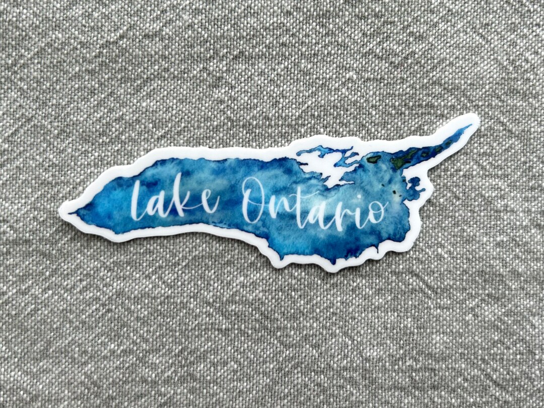 Lake Ontario Sticker Lake Ontario Decal Watercolor Lake - Etsy