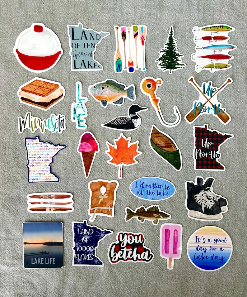 Waterproof Loon Sticker | Lake Art Decal | Loon Decal | Loon Sticker - Etsy