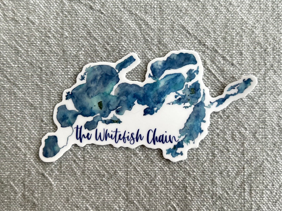 The Whitefish Chain of Lakes | Whitefish Chain Sticker | Whitefish ...
