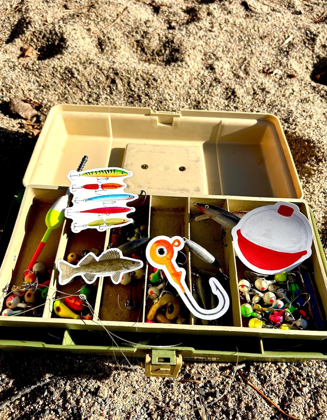 Fishing Stickers | Jig Sticker | Fishing Lure Sticker | Bobber Sticker ...