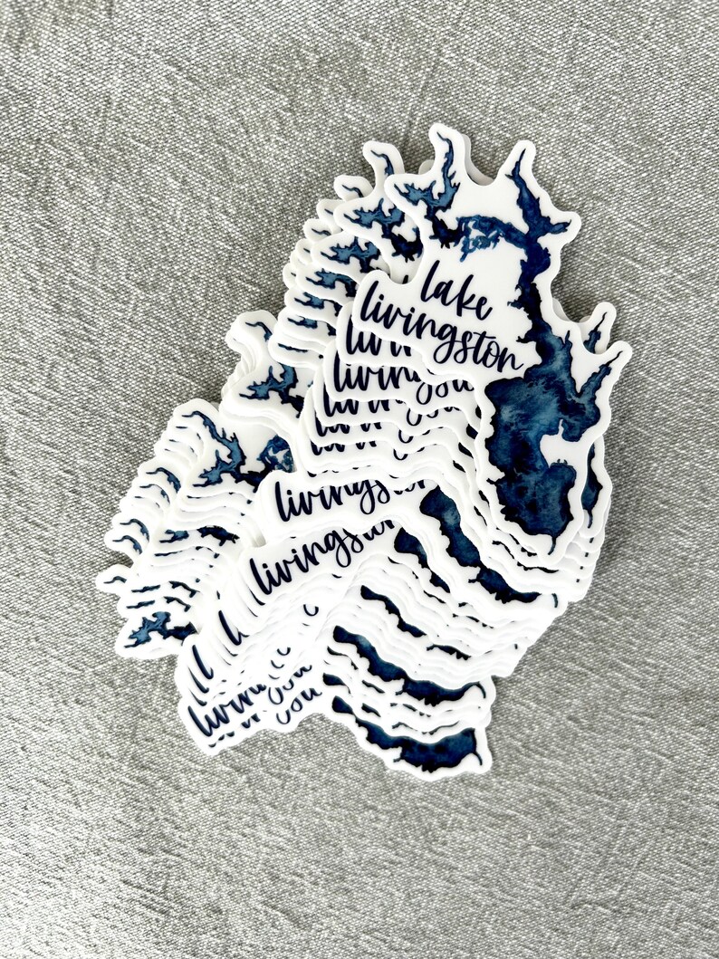 Lake Livingston Sticker: Texas Lake Art - Etsy