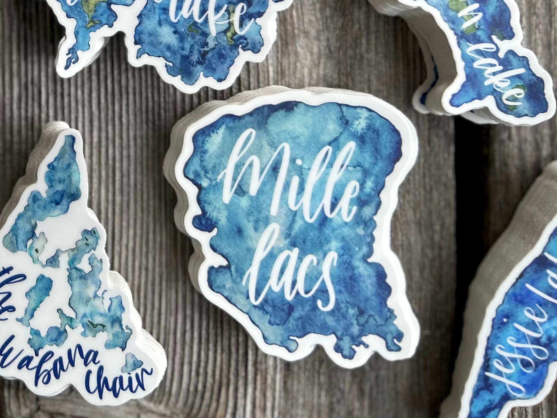 Mille Lacs Lake Sticker Mille Lacs Lake Decal Watercolor - Etsy
