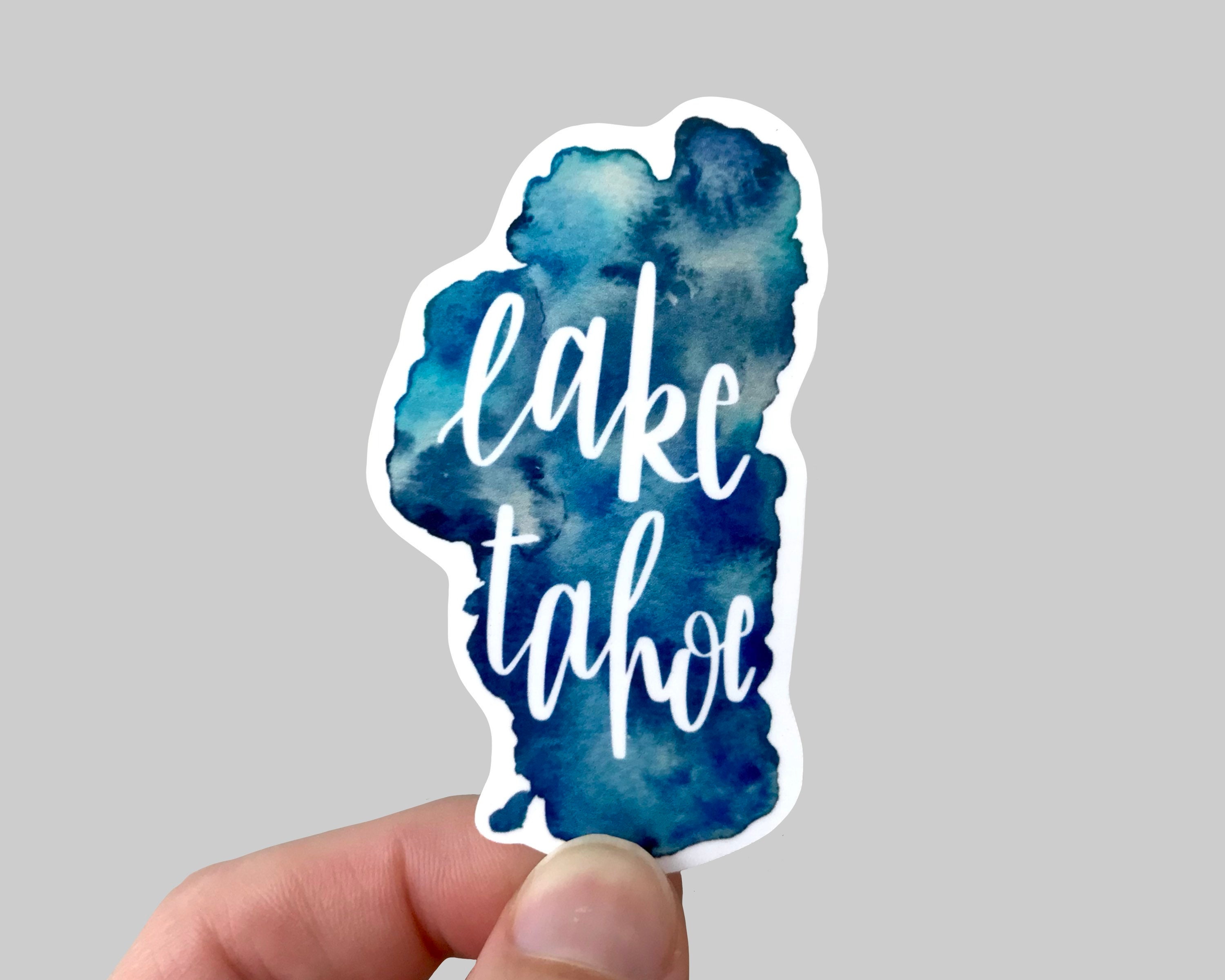 Lake Tahoe Sticker Lake Tahoe Decal Watercolor Lake Tahoe - Etsy