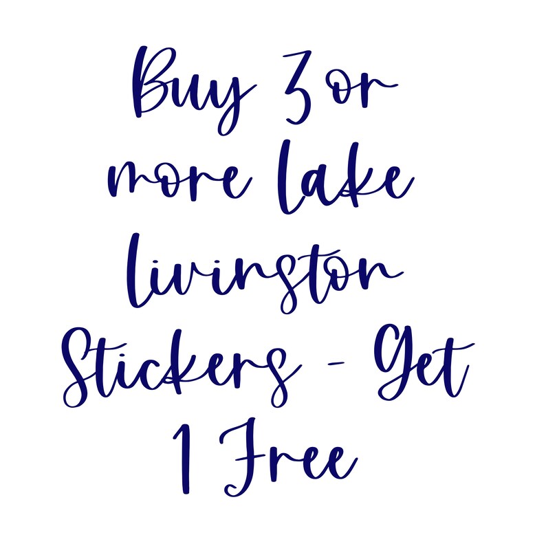 Lake Livingston Sticker: Texas Lake Art - Etsy