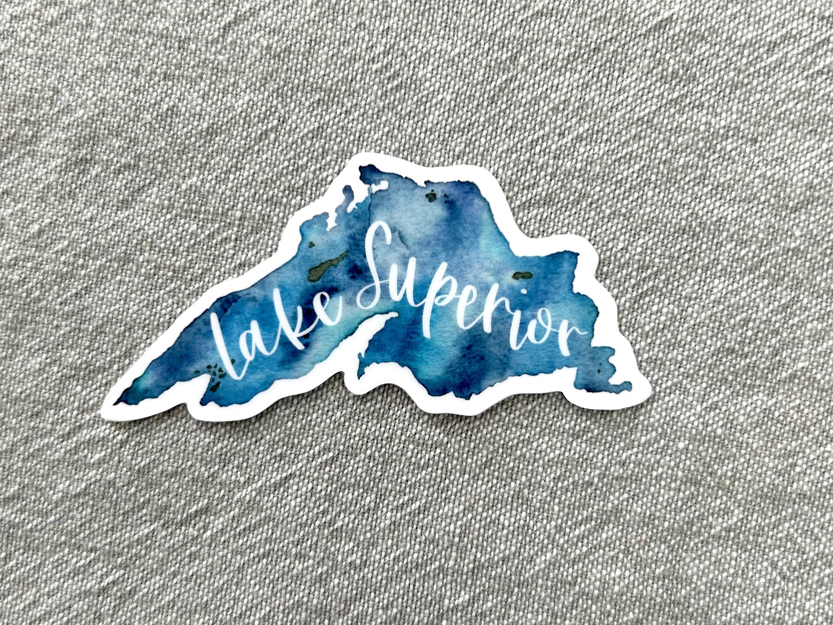 Lake Superior Sticker Lake Superior Decal Watercolor Lake Superior ...