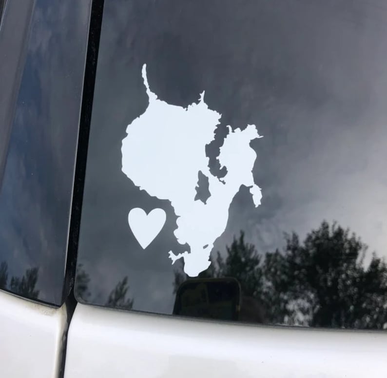 Custom Lake Vinyl Decal | Personalized Waterproof Lake Sticker | Custom ...