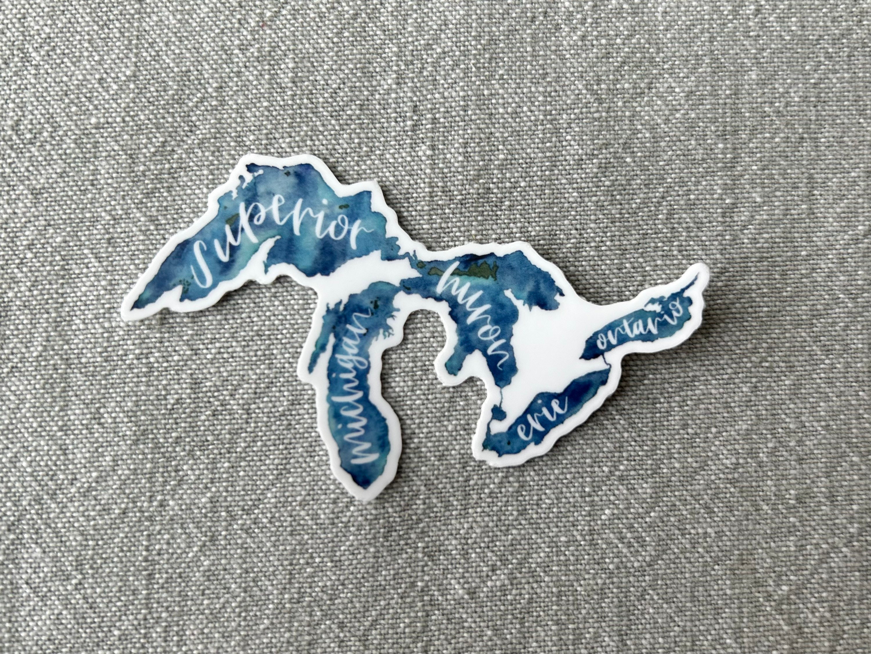 Great Lakes Sticker Great Lakes Decal the Great Lakes Lake - Etsy