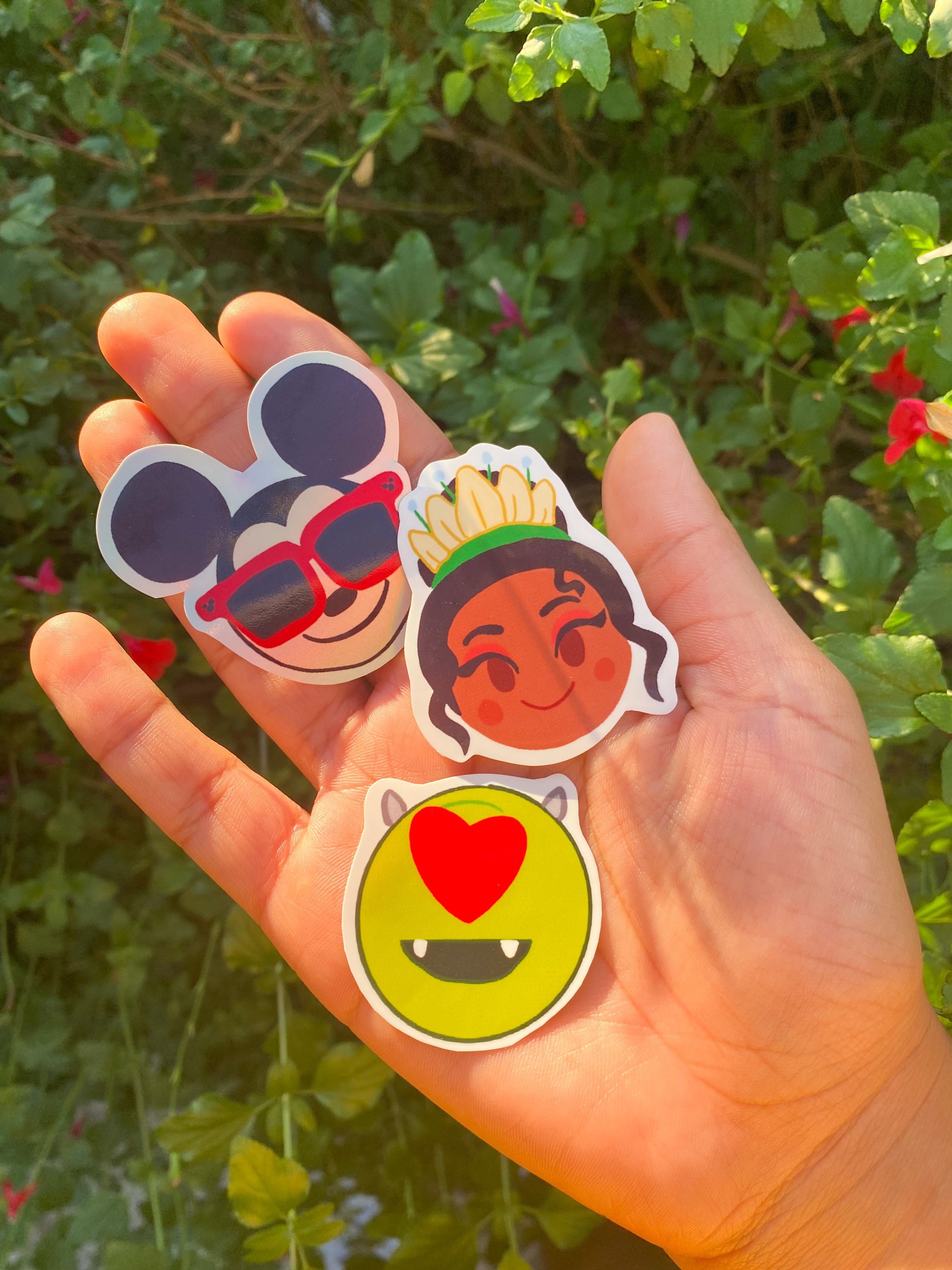 20 Pack Emoji Disney Stickers Water Resistant | Etsy