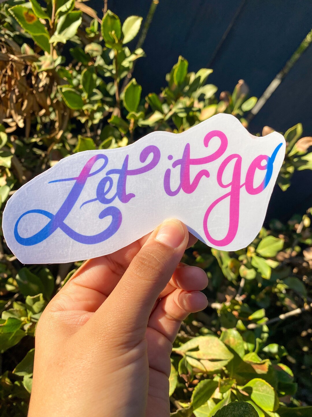 Let It Go Frozen Decal Stickers Waterproof Transparent - Etsy