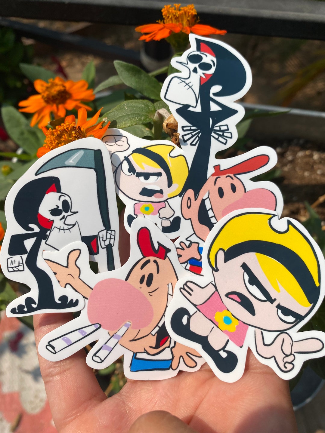 Billy and Mandy Stickers Water Resistant for Phone Cases and Water ...
