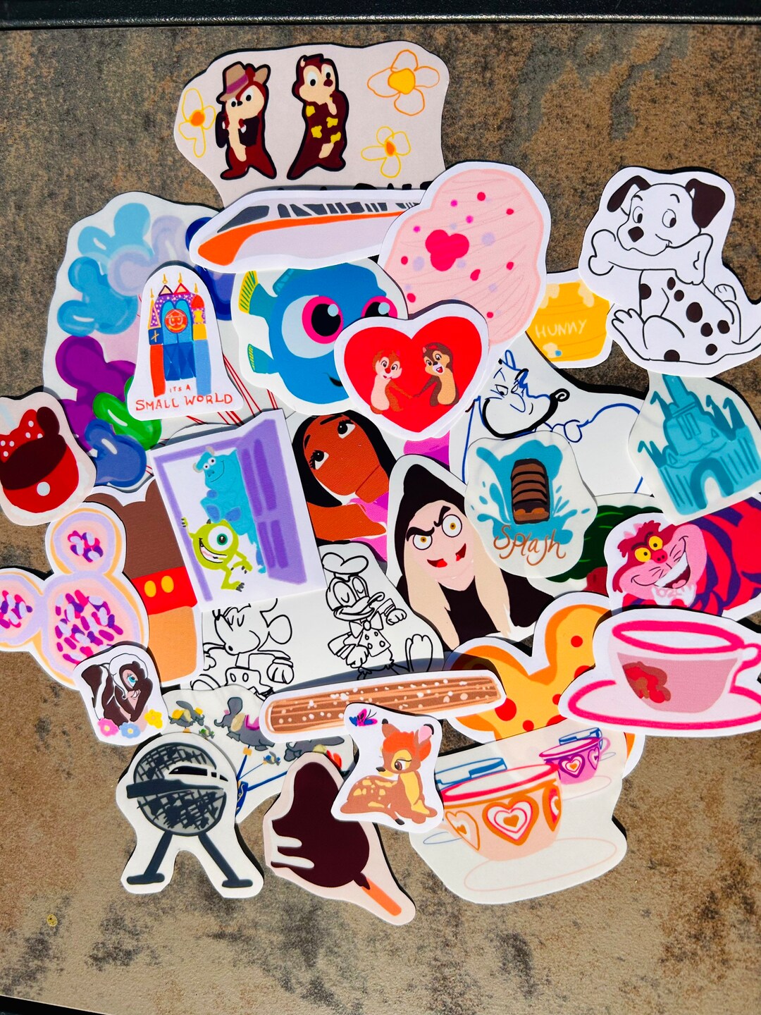 Water Resist Sticker Pack Assortment Disney Sticker Bundle - Etsy
