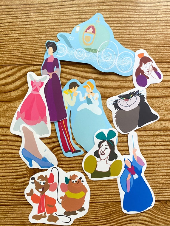 Cinderella Sticker Pack Waterproof for Phone Cases and Laptops - Etsy