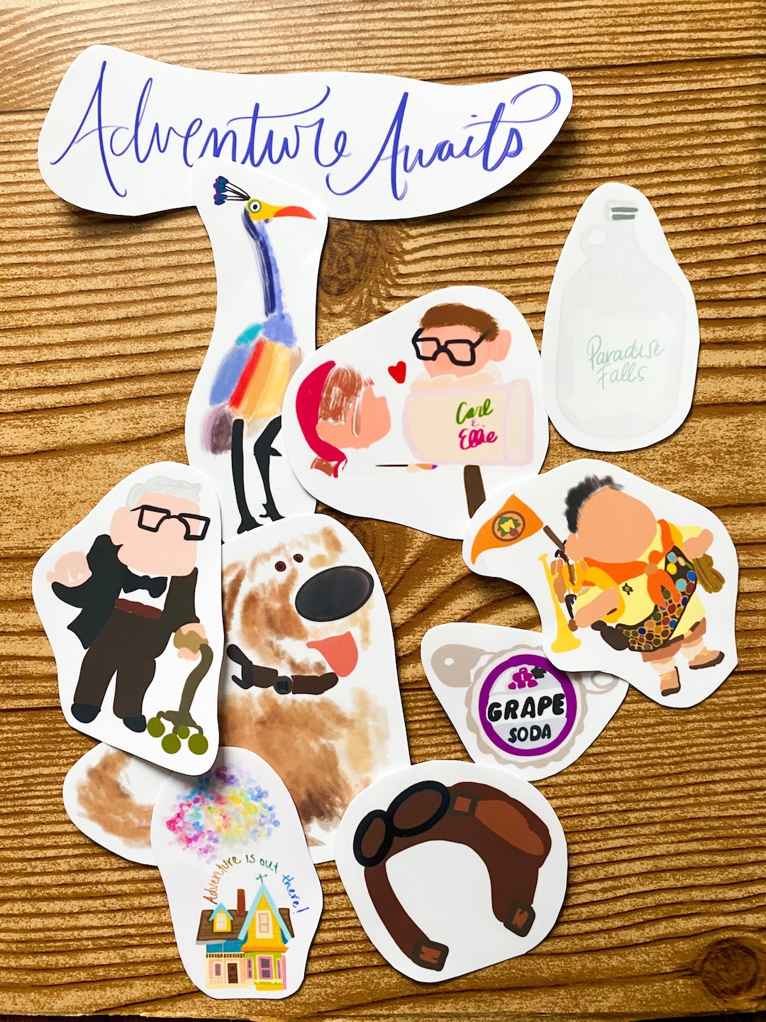 Up Sticker Pack Waterproof Laptop Decals Disney Sticker Bundle - Etsy