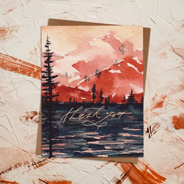 Landscape Thank You Cards - Etsy