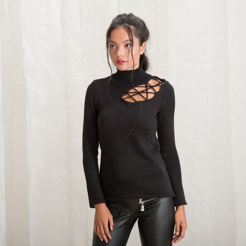Cut Out Sweater - Etsy