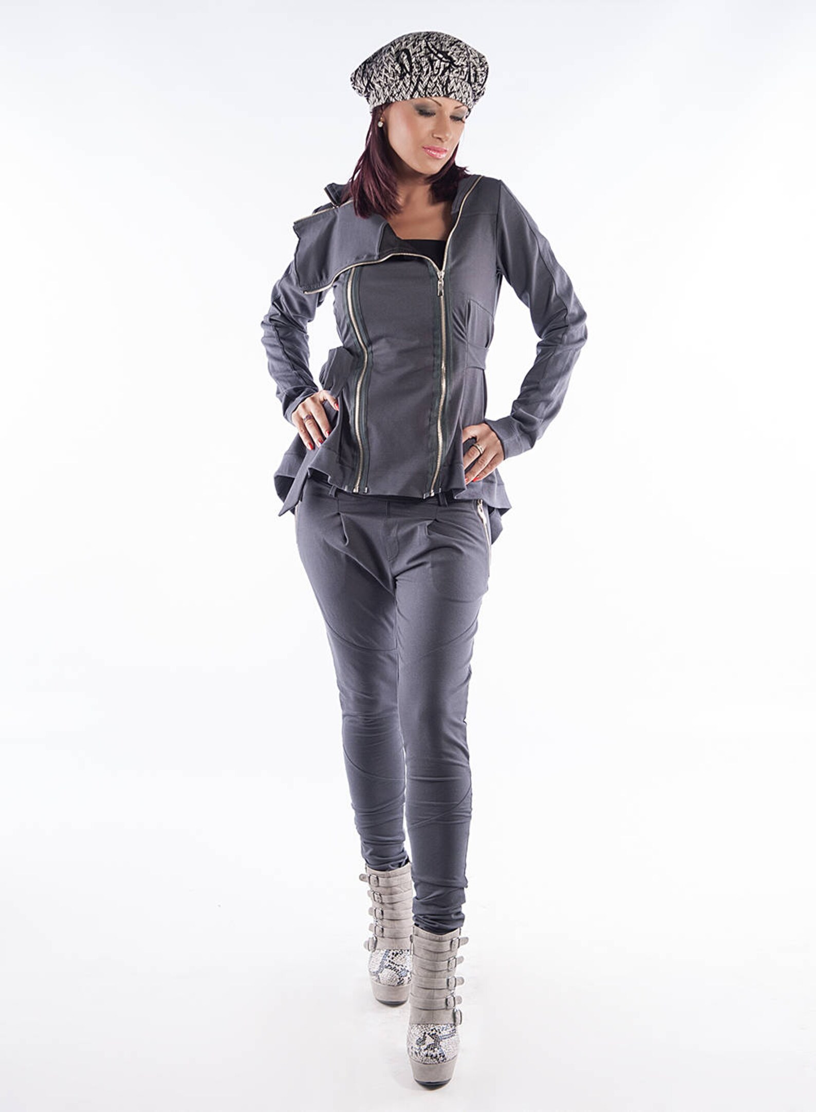 Loose Set/ Gray Activewear/ Elegant Woman Set/ Sport Set/ Long | Etsy