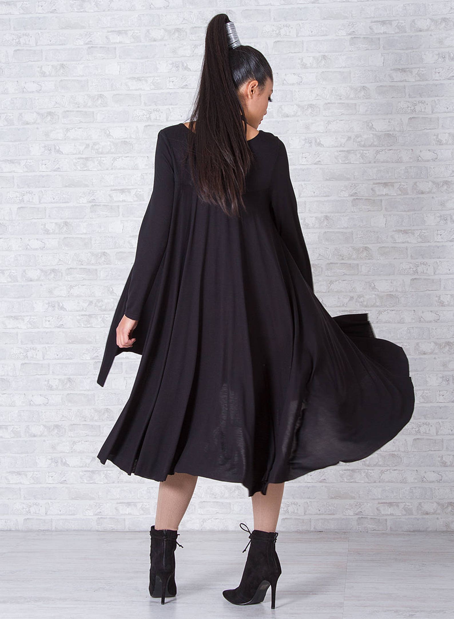 OVERSIZE Tunic/ Woman Tunic/ Loose Tunic/ Black Tunic/ | Etsy