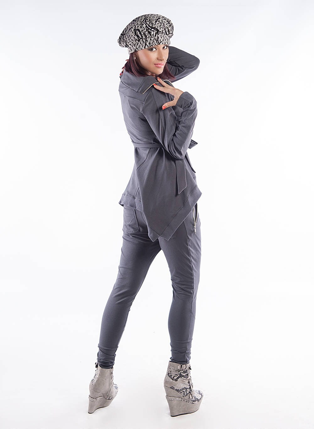 Loose Set/ Gray Activewear/ Elegant Woman Set/ Sport Set/ Long | Etsy