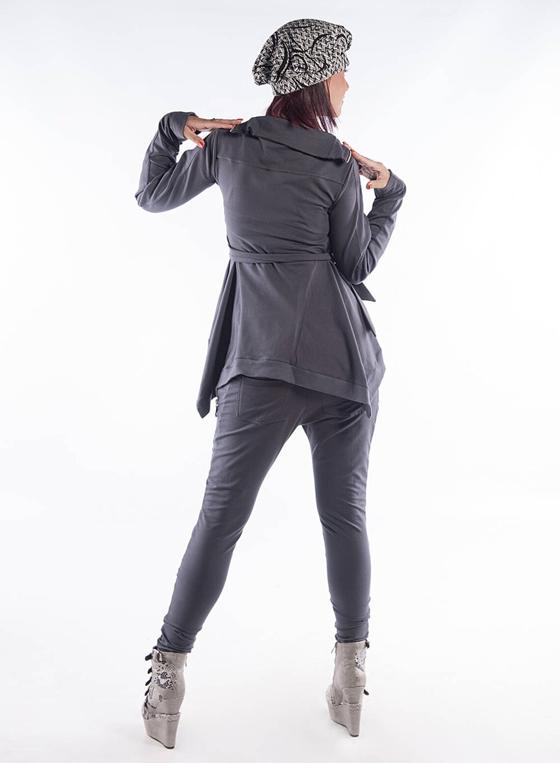 Loose Set/ Gray Activewear/ Elegant Woman Set/ Sport Set/ Long | Etsy