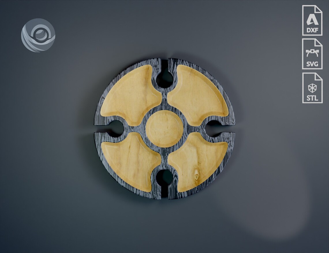 STL Dxf Svg Files Wooden Tray Perfect for Food Holder/bbq - Etsy