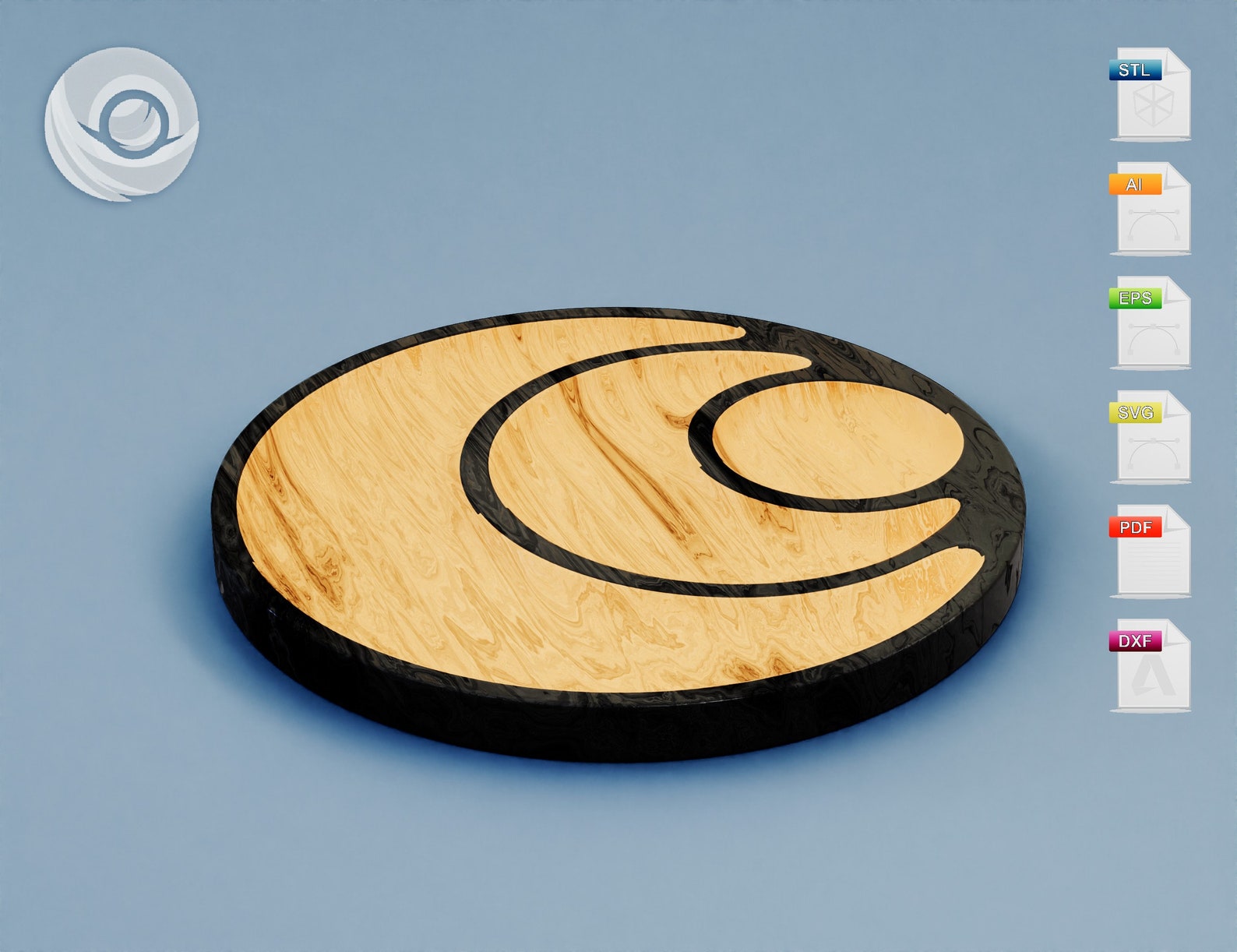 Wooden Tray Cnc Router Files, Large Serving Tray, Breakfast Tray - STL ...