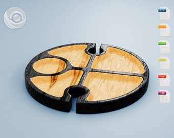 STL Dxf Svg Files Wooden Tray Perfect for Food Holder/bbq - Etsy