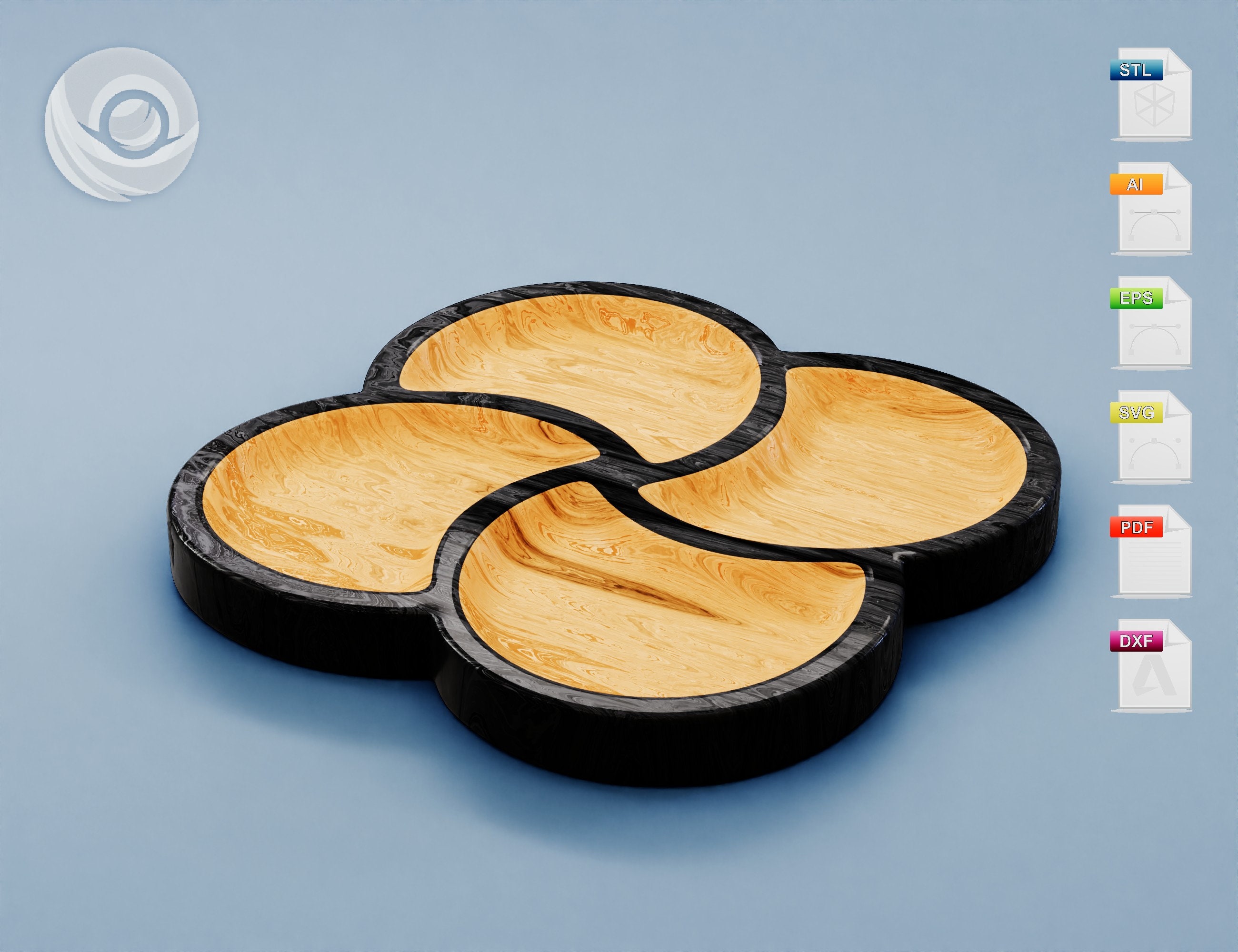 Flower Baby Plate, Serving Tray for Cnc Router - STL, DXF, SVG Files - Etsy