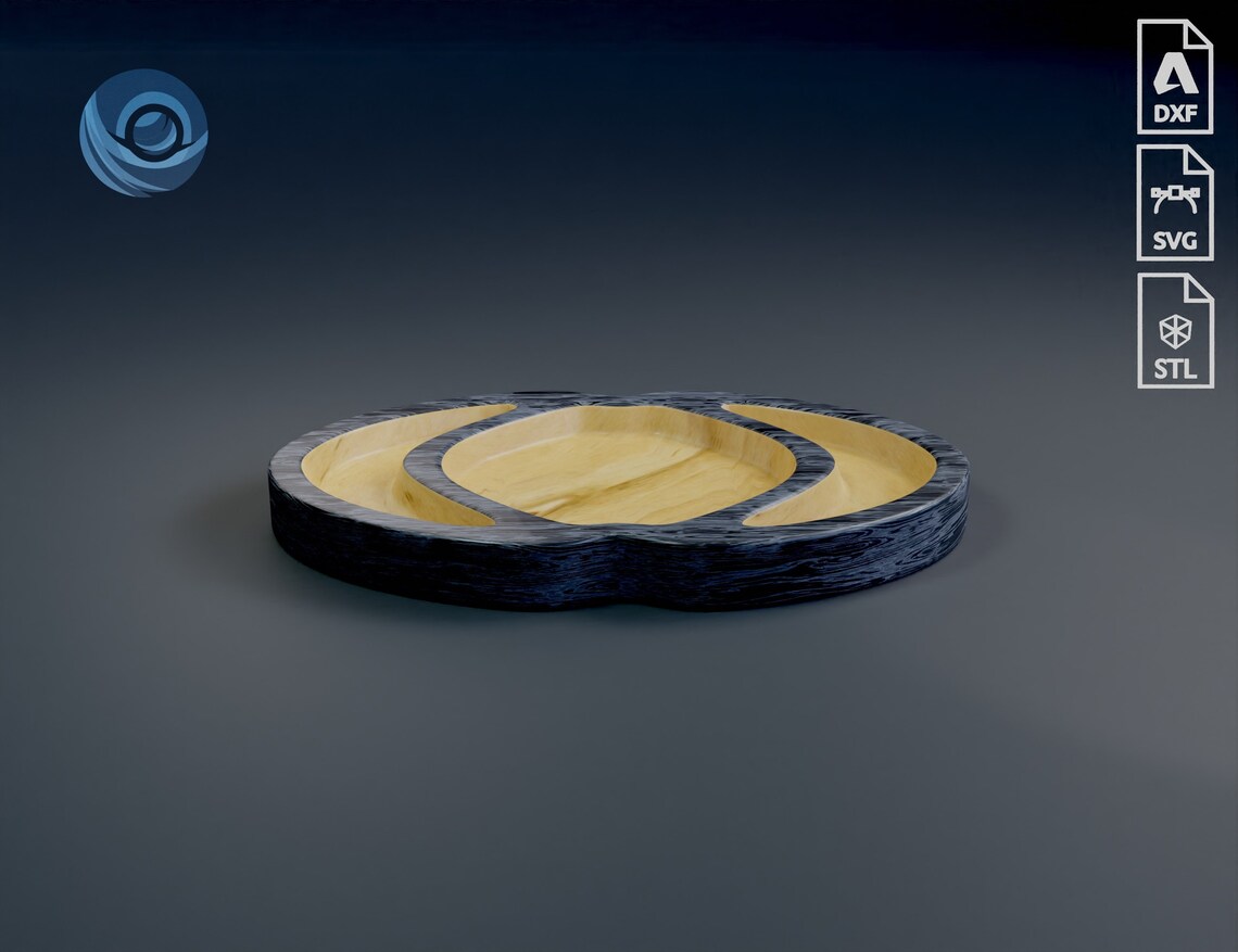 STL DXF SVG Files Combination Plate for Cnc Router Instant - Etsy