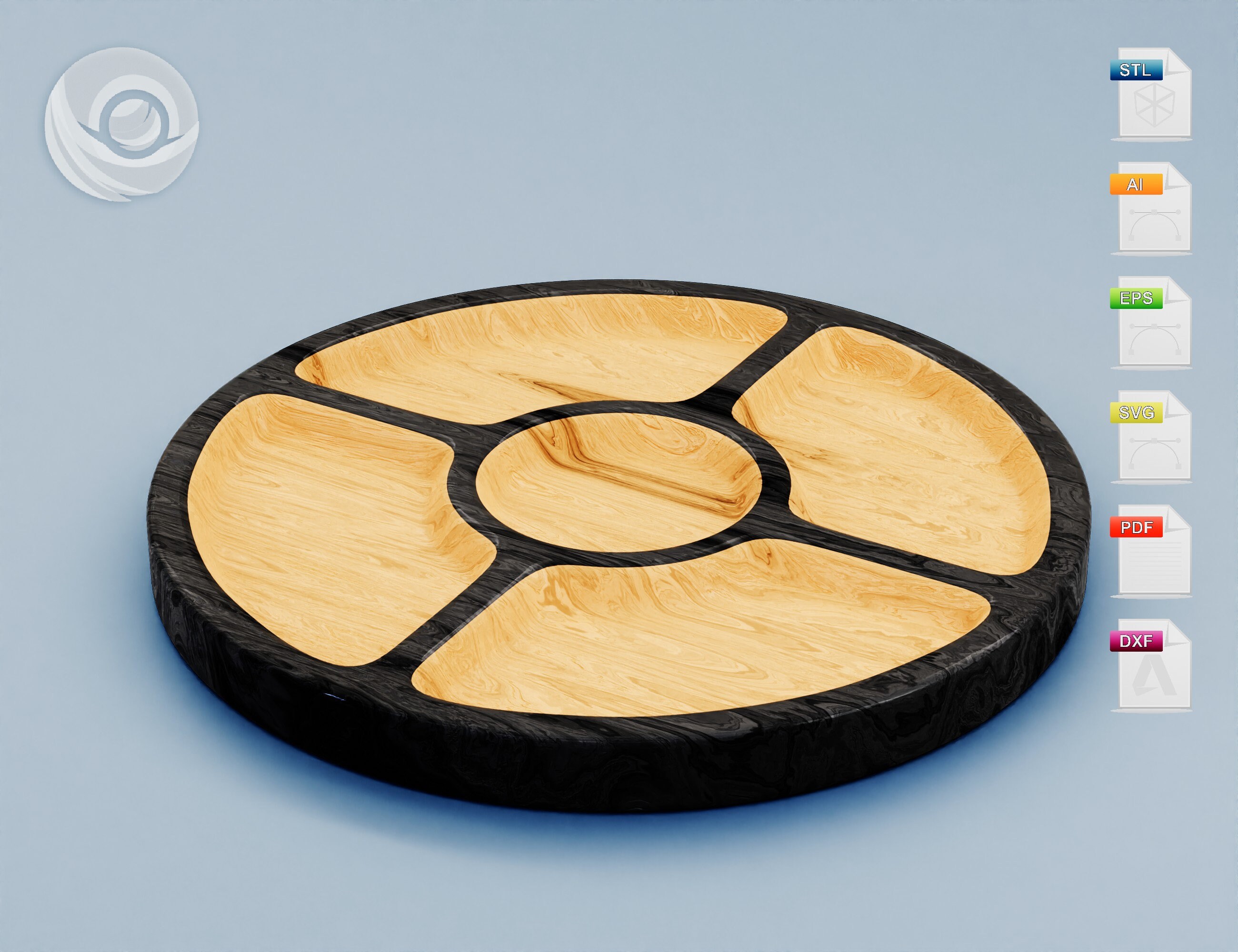 Round Combination Plate Files for Cnc Router, Instant Download - STL ...