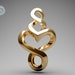 Eternal Heart 3d Printing Files, Infinity Love With Twist Design ...