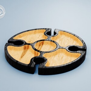 STL, Dxf, Svg Files Wooden Tray Perfect for Food Holder/bbq, Serve ...