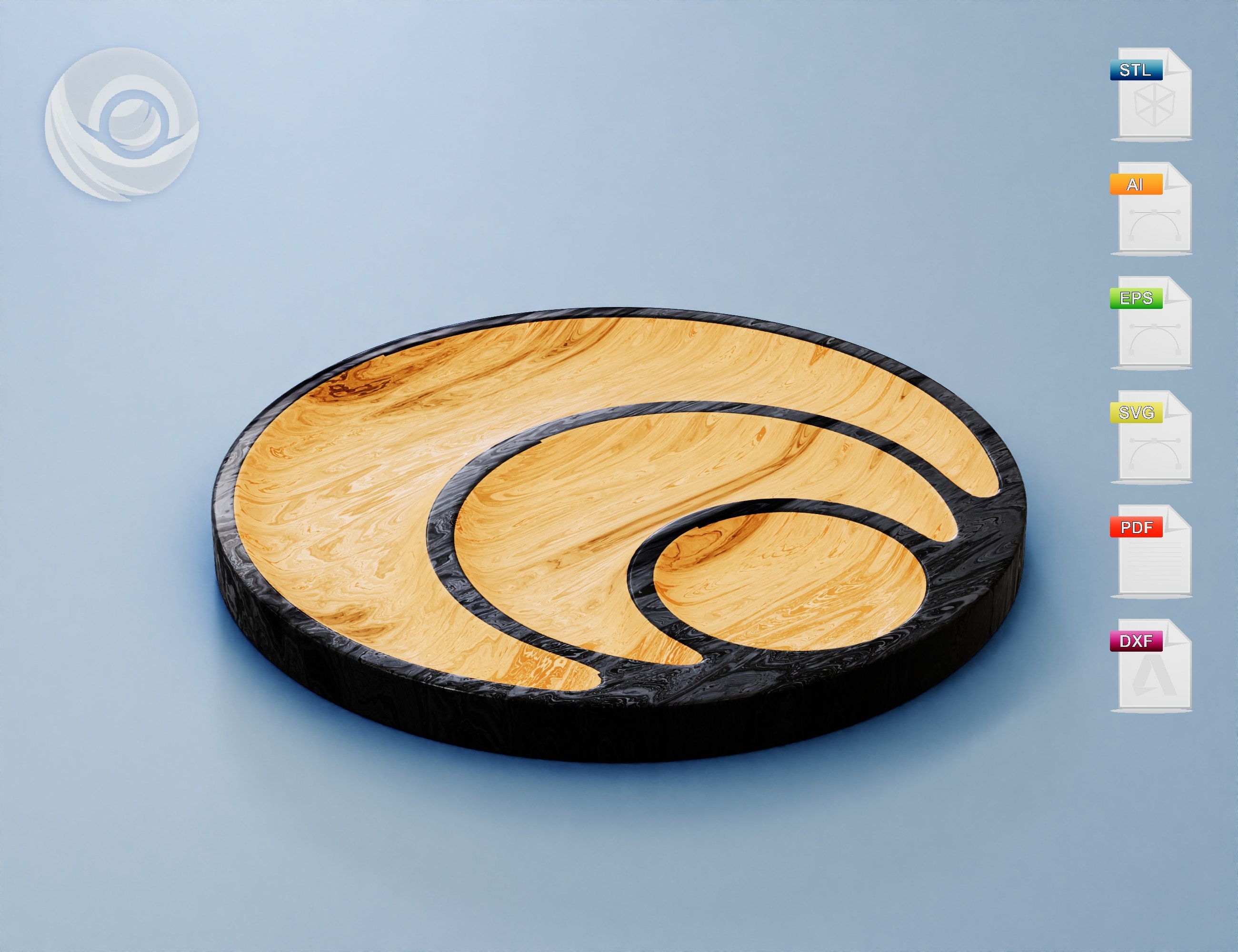 Wooden Tray Cnc Router Files, Large Serving Tray, Breakfast Tray STL ...