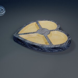 STL DXF SVG Files Heart Tray for Cnc Router Salad Platter - Etsy