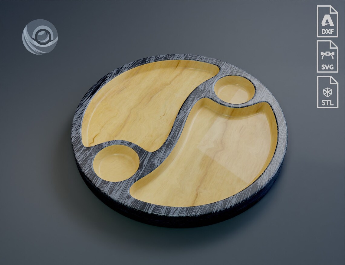 Wooden Serving Tray for Cnc Router Instant Download STL - Etsy