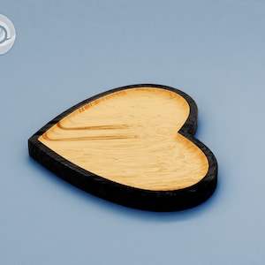 STL, DXF, SVG Files Heart Tray for Cnc Router, Salad Platter, Serving ...