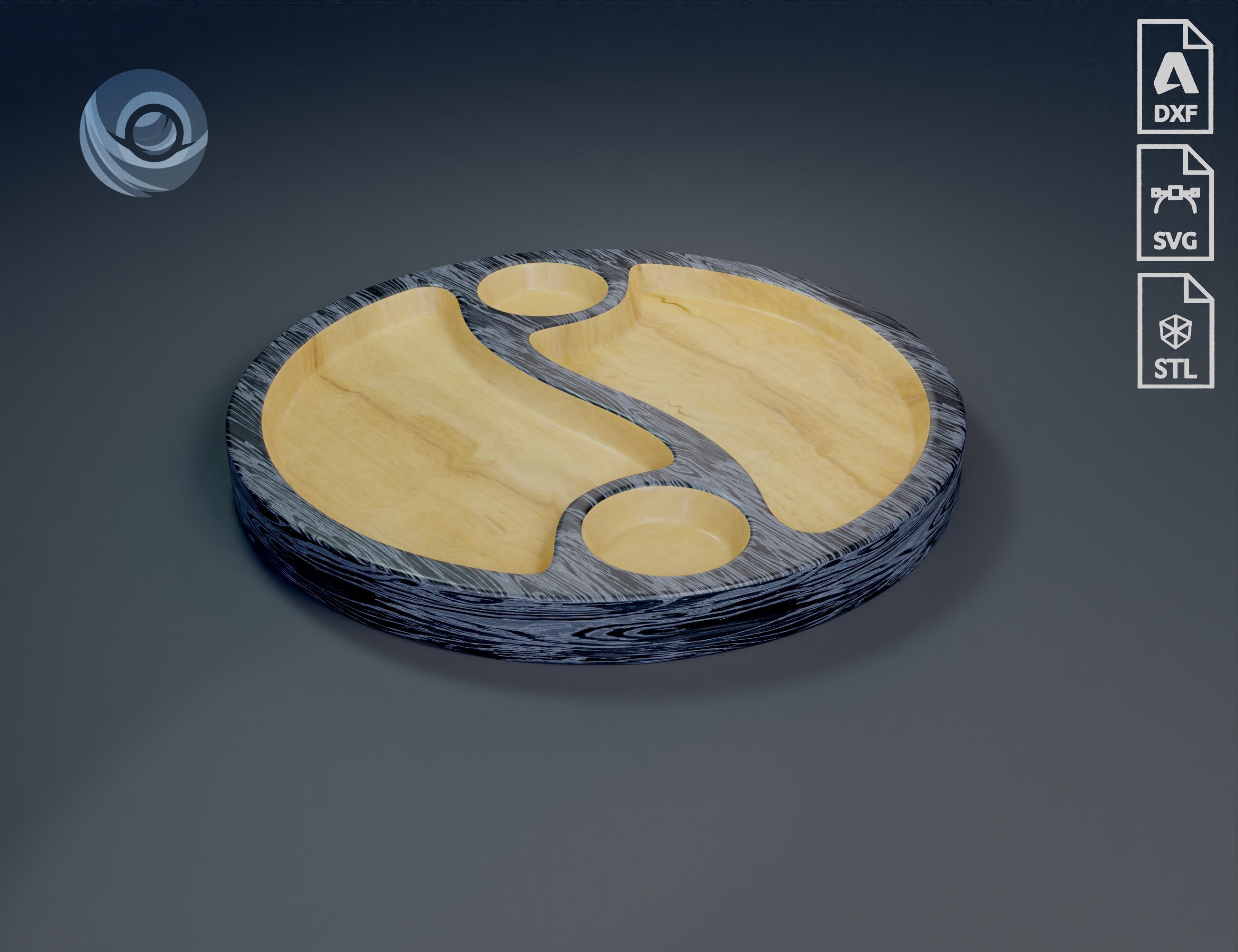 Wooden Serving Tray for Cnc Router Instant Download STL - Etsy