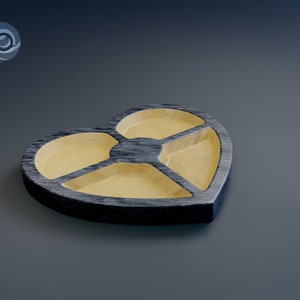 STL DXF SVG Files Heart Tray for Cnc Router Salad Platter - Etsy