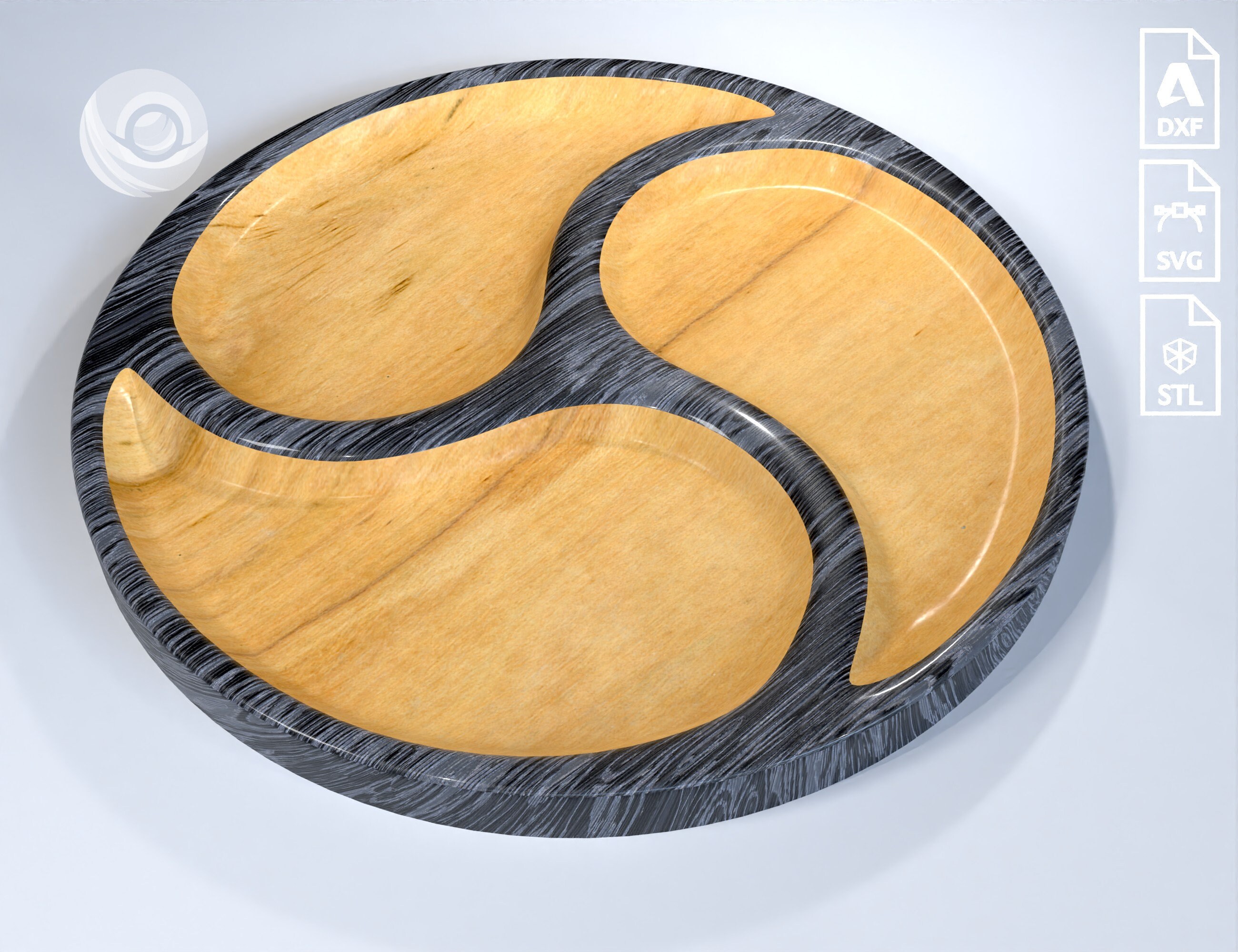 Set Of Custom Rolling Tray Cnc Router Files Stl 3d Print Files Router Template Dxf Svg Files