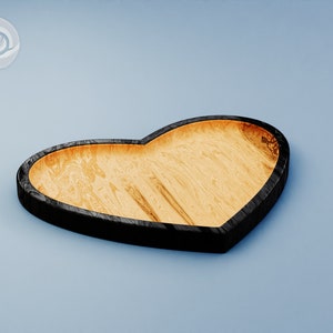 STL, DXF, SVG Files Heart Tray for Cnc Router, Salad Platter, Serving ...