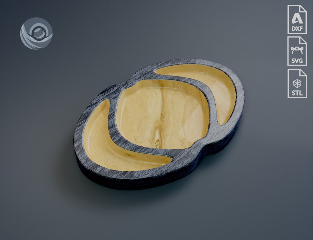 STL DXF SVG Files Combination Plate for Cnc Router Instant - Etsy