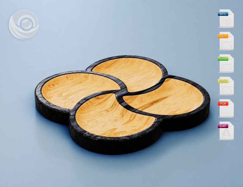 Flower Baby Plate, Serving Tray for Cnc Router - STL, DXF, SVG Files - Etsy