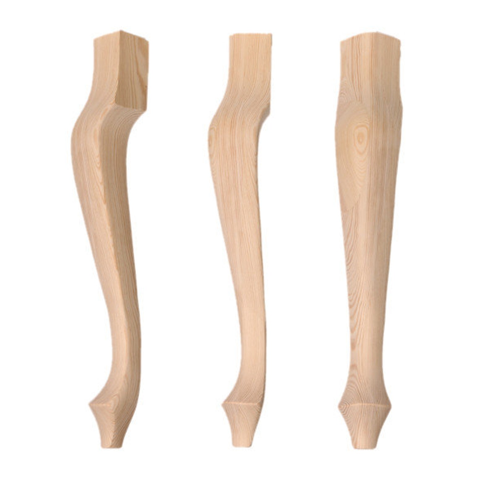 Queen Ann Table Leg STL Template for CNC Milling Simple Wood Project ...