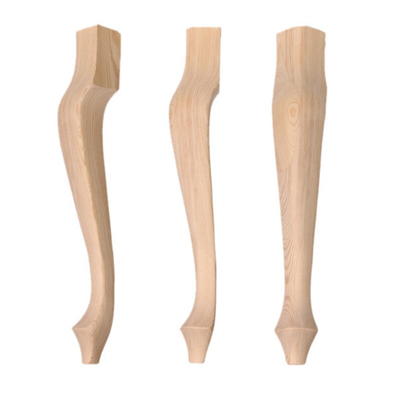 Queen Ann Table Leg STL Template for CNC Milling Simple Wood Project ...