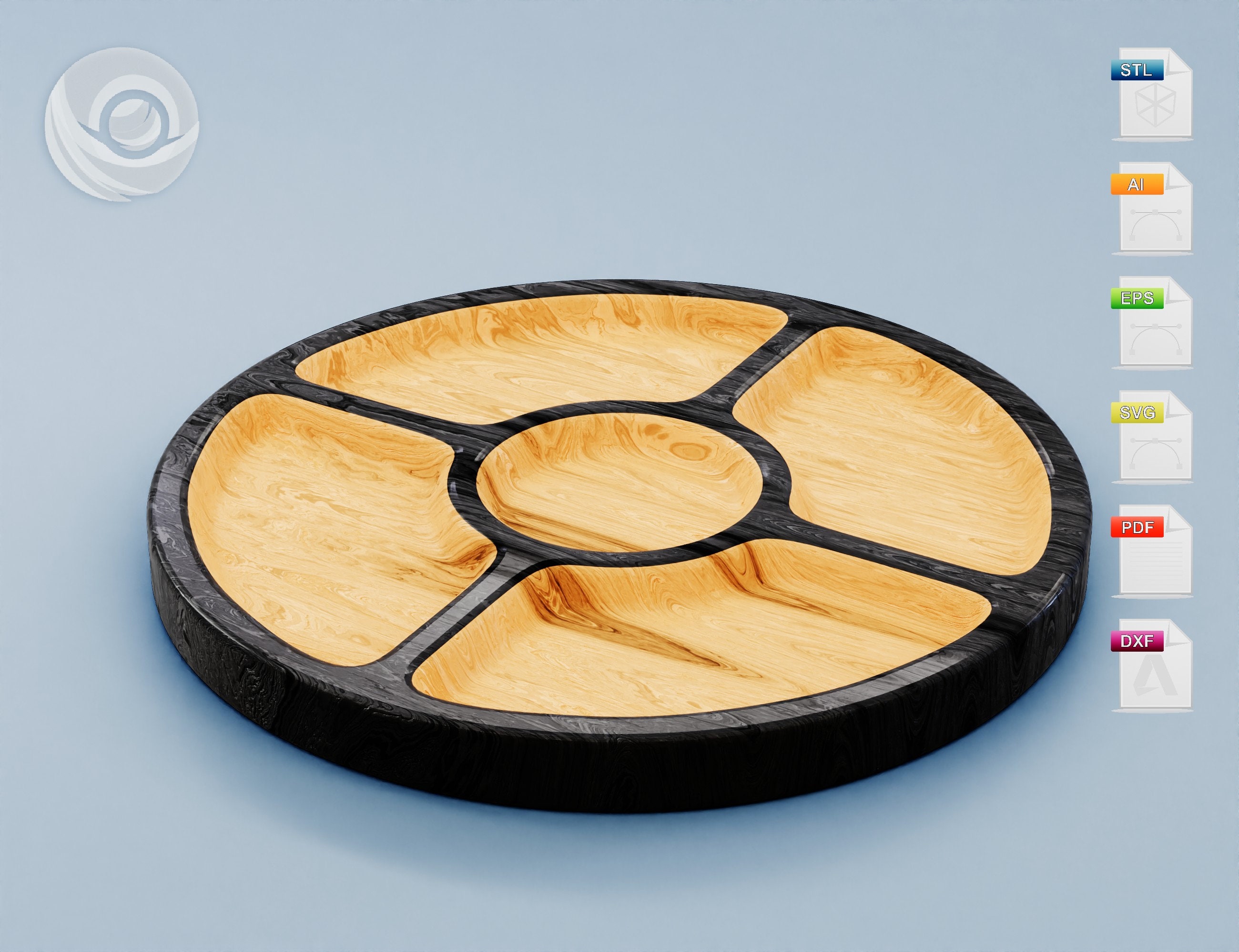 Round Combination Plate Files for Cnc Router, Instant Download - STL ...