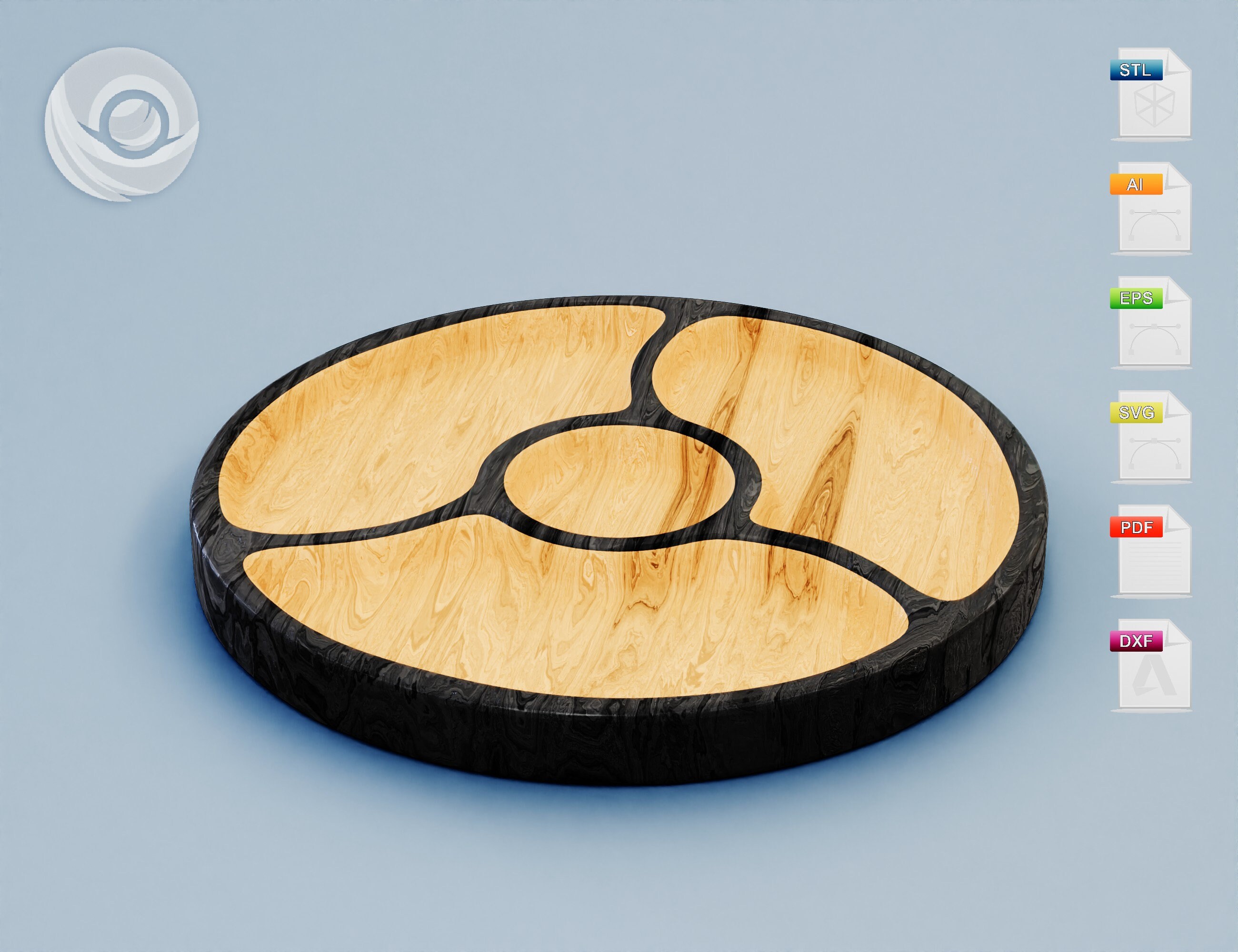 Round Combination Plate Files for Cnc Router, Instant Download - STL ...