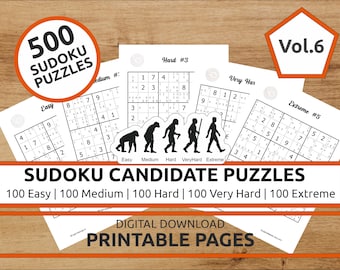 Sudoku Puzzles Volume 10 100 Easy 100 Medium 100 Hard 100 Very Hard 100 ...